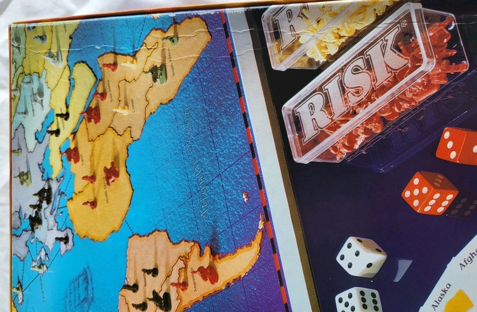 1998 Parker Brothers Risk New Open Box Game Pieces Factory Sealed Army ...