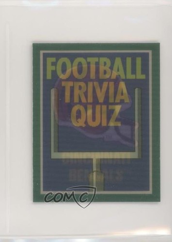 1989 Score Football Trivia Quiz Inserts Cincinnati Bengals #8 te2 | eBay