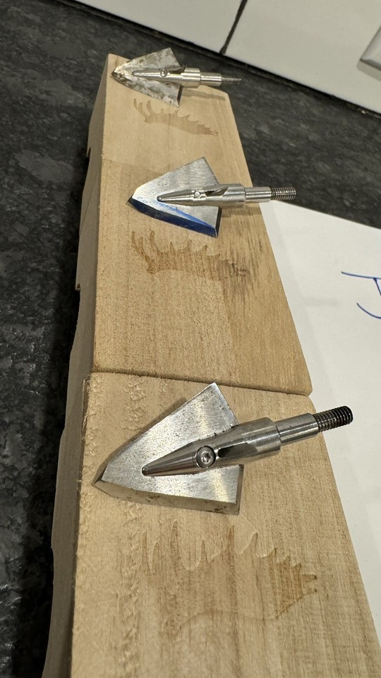 Iron Will 200 Grain LEFT Single Bevel Broadheads. SB200 3 Pack. | eBay