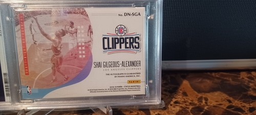 2018 panini status Shai Alexander Draft Night PSA 9/AUTOGRAPH 10 ON ...