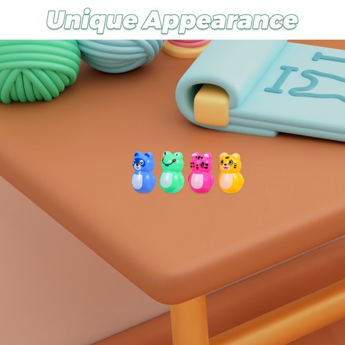 Set of 2 Lovely Tumbler Mini Resin Animals Desk Nick Nacks Bulk Prizes ...