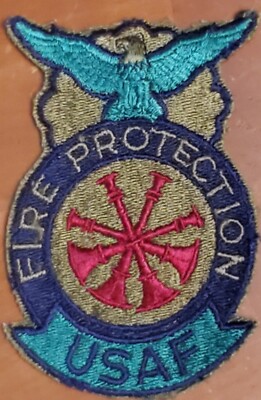 USAF United States Air Force Fire Protection SUBDUED Patch Military ...