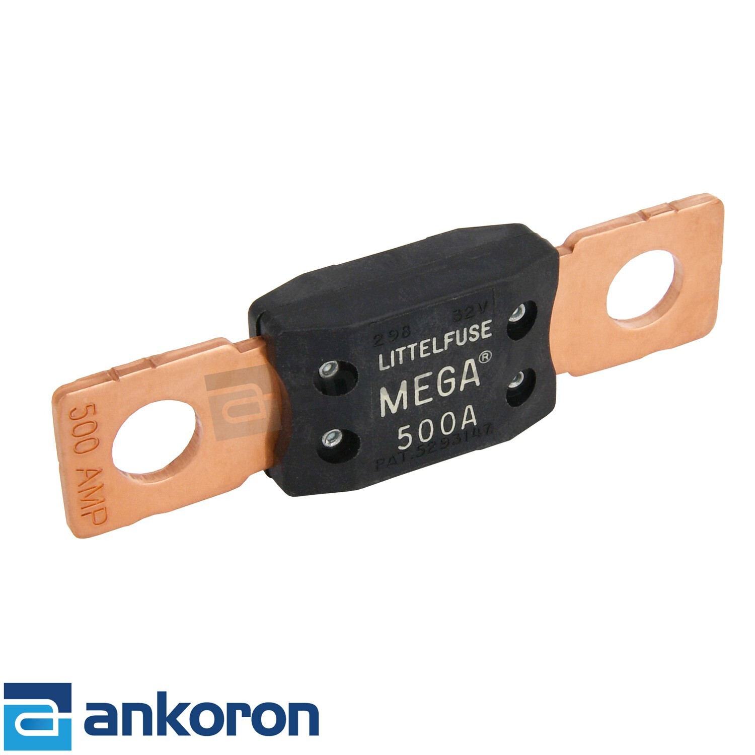 2x 500A Genuine Mega ® Fuse Littelfuse ® 32V High Current Fuses Dual ...