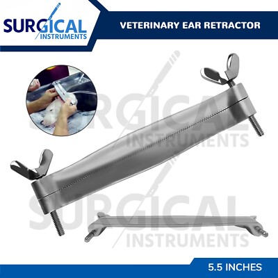 Veterinary Ear Retractor 5.5" Stainless Medical Surgical Livestock ...