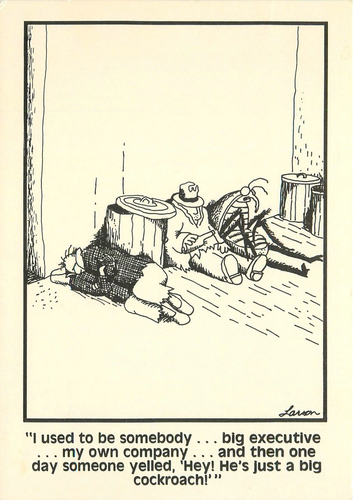 Vintage THE FAR SIDE Gary Larson Postcard - "He's Just A Big Cockroach ...