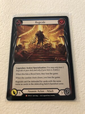 Regicide DYN121 NON FOIL 1st Edition Dynasty Flesh And Blood FAB Pack ...