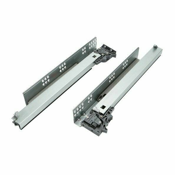 Soft Close Drawer Runners Slider Concealed Undermount Full Extension ...