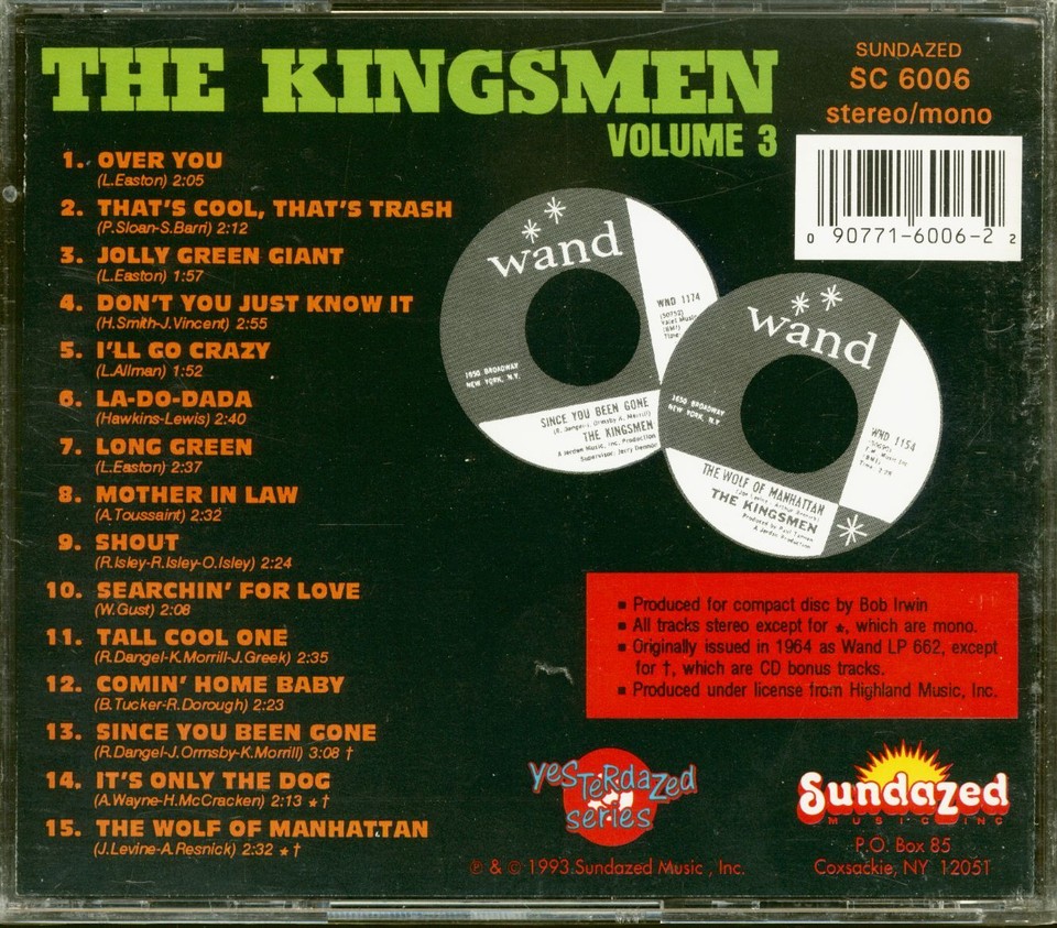 The Kingsmen - The Kingsmen - Volume 3 (CD) - Beat 60s 70s | eBay