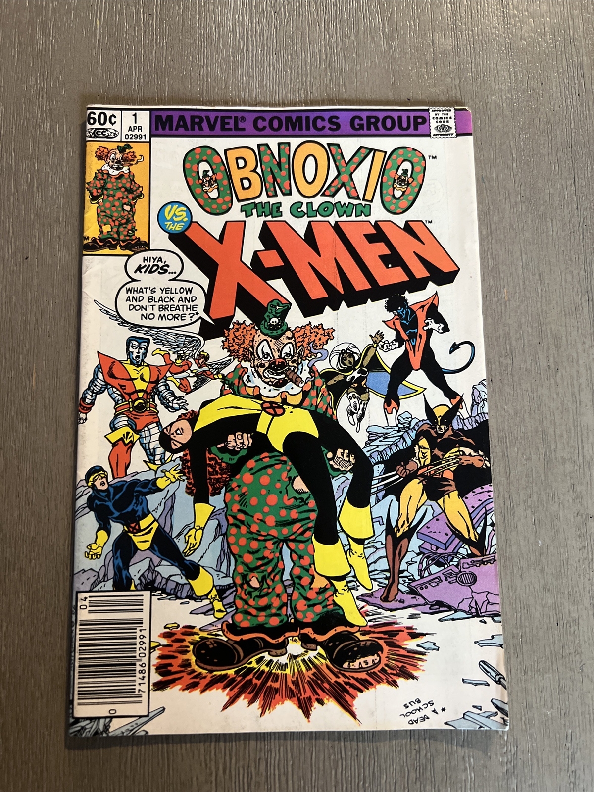 Obnoxio the Clown #1 vs Uncanny X-men Newsstand Key Wolverine 1st Print ...