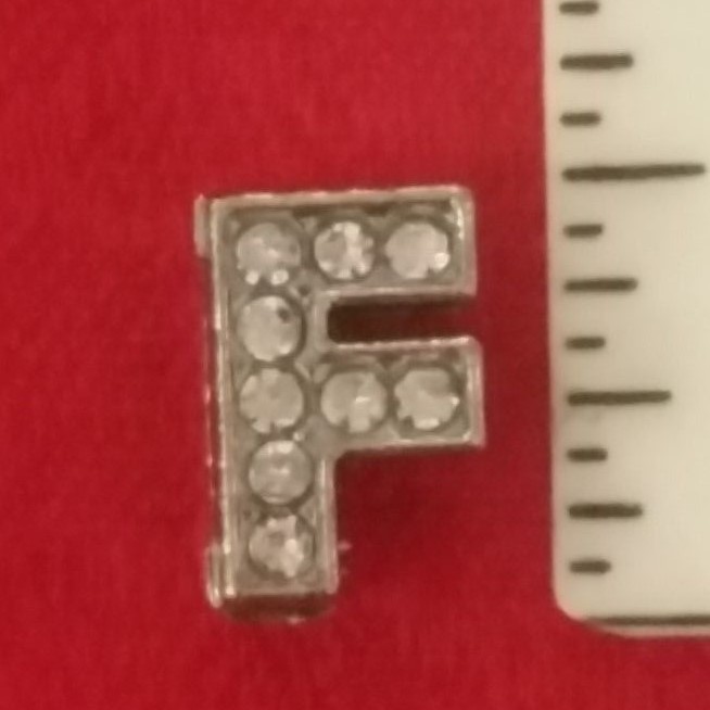 LOT OF 8MM RHINESTONE SLIDE LETTERS- A - Z - CHARM -BRACELETS-JEWELRY ...