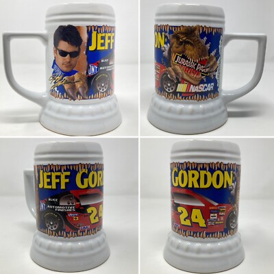 Jeff Gordon #24 1997 Jurassic Park the Ride NASCAR Ceramic Mug Cup JG ...
