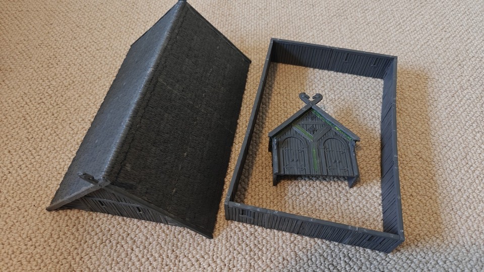 Warhammer Middle Earth Strategy Battle Game Converted Rohan Great Hall ...