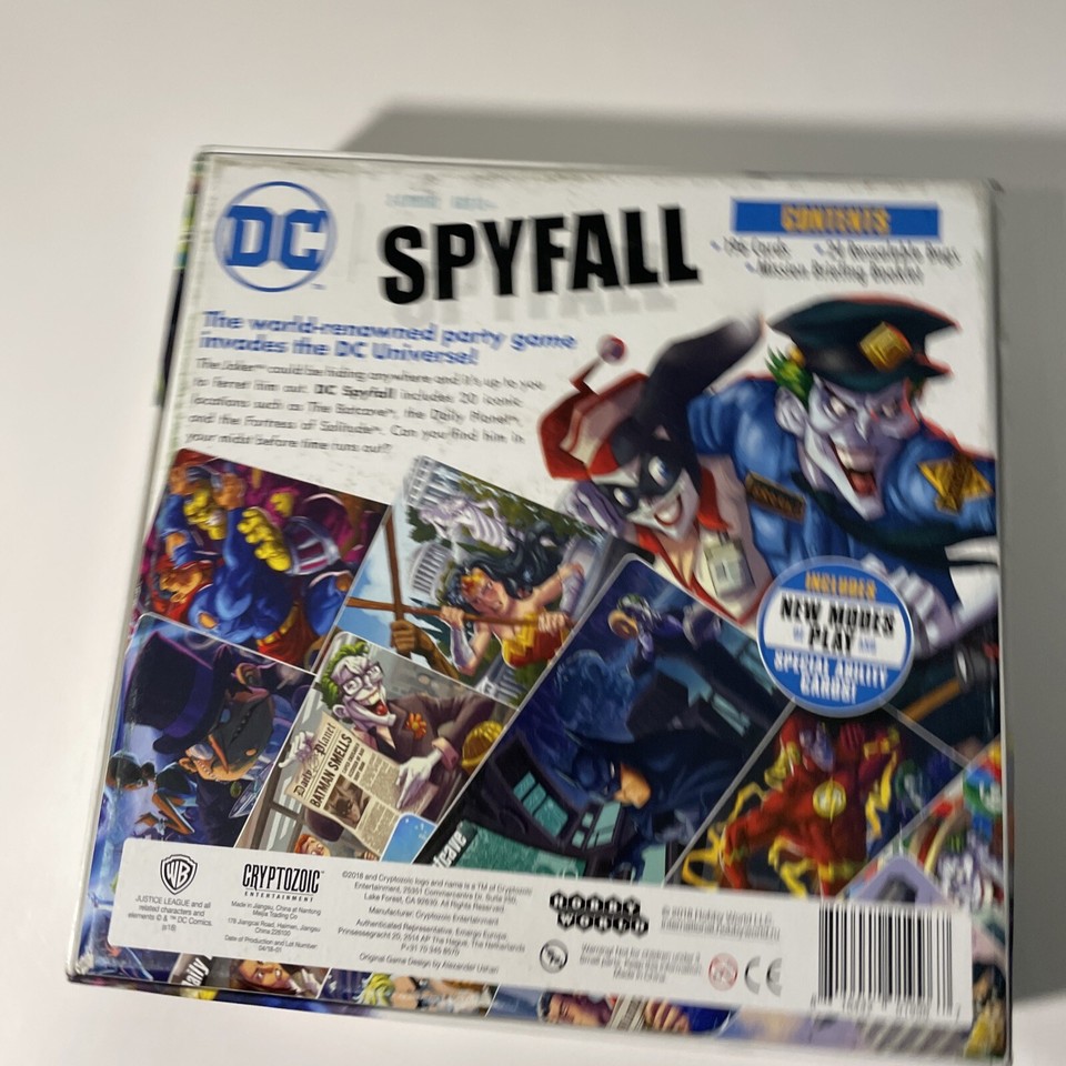 DC Universe Spyfall Social Deduction Party Card Game Board Game | eBay