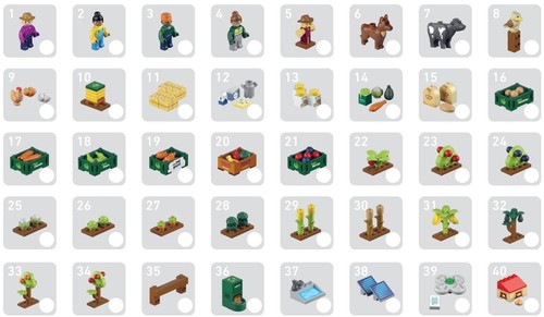 Woolworths Full Complete Set 40 Woolies Farm Bricks Brick Farmer ...