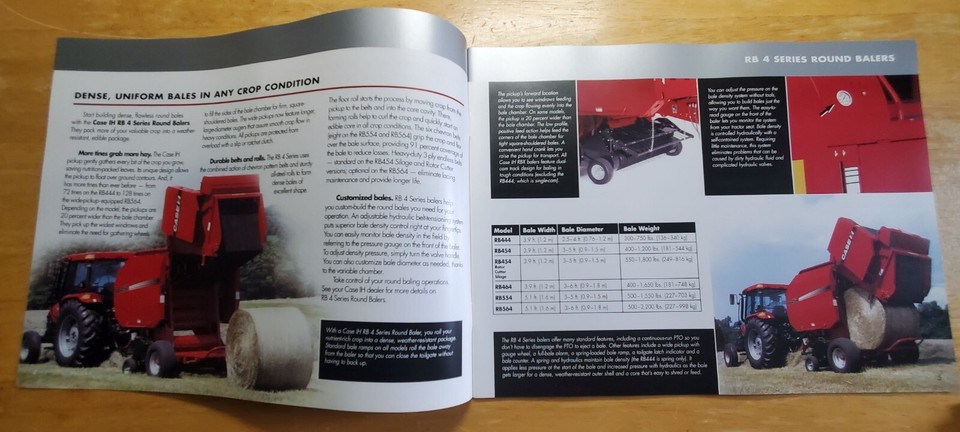 Case International Round and Square Balers RB454 Sales Brochure ...