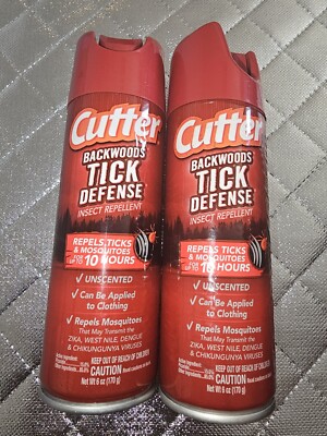 (2)Cutter Backwoods Tick Defense Insect Bug Repellent Spray 6 oz🚫🚫🚫 | eBay