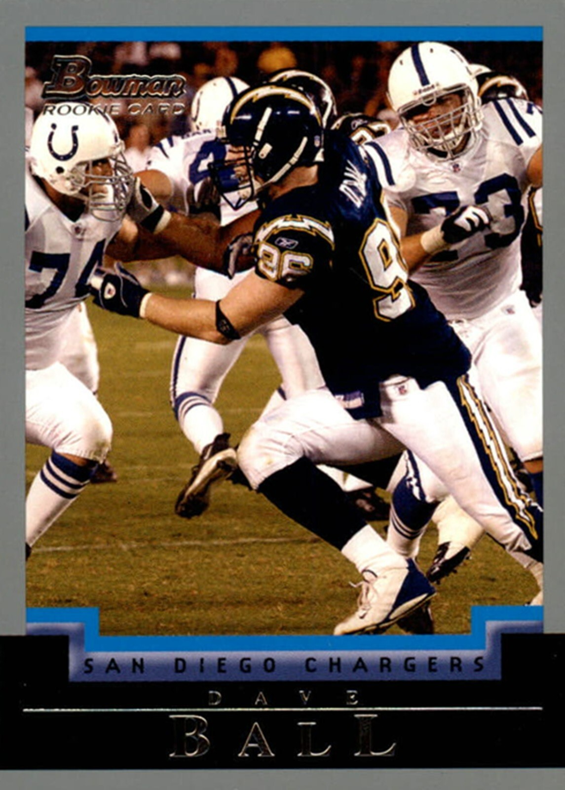 2004 Bowman #136 Dave Ball RC San Diego Chargers | eBay