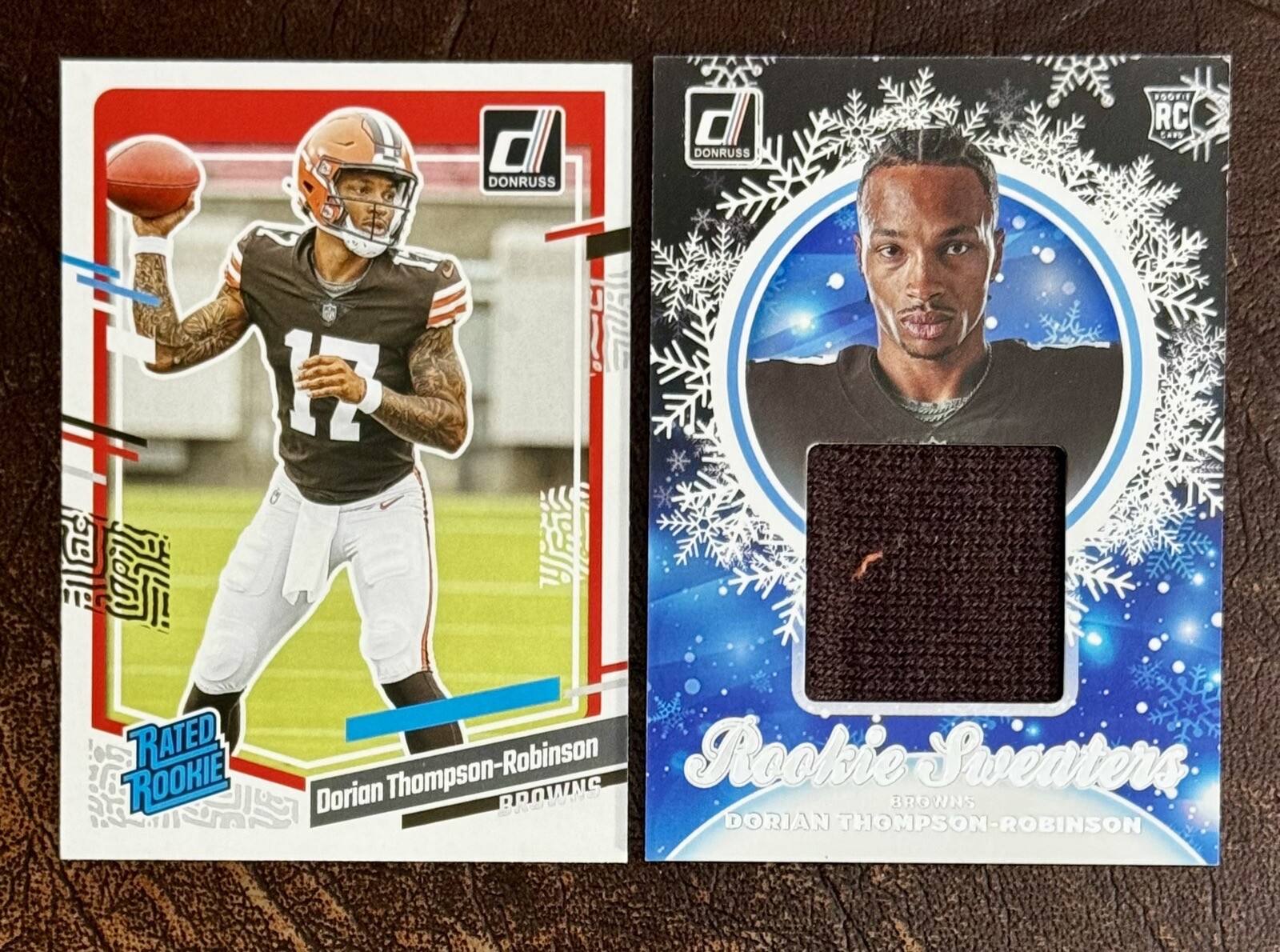 2023 Donruss WINTER DORIAN THOMPSON-ROBINSON Rookie Patch Sweaters ...