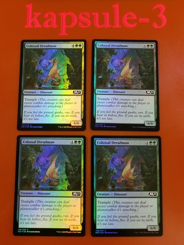 4x Colossal Dreadmaw | FOIL | M21 Core Set 2021 | MTG Magic Cards | eBay