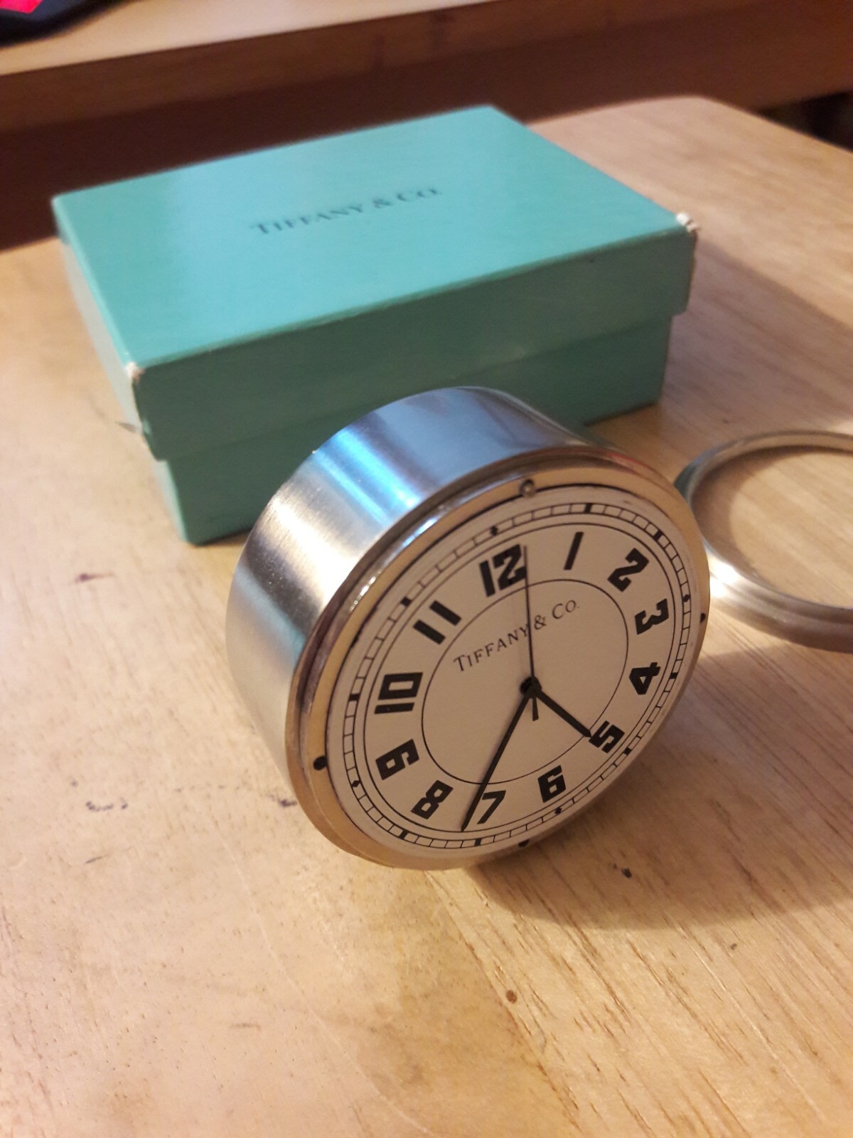 small metal Desk Clock by Tiffany & Co. | eBay