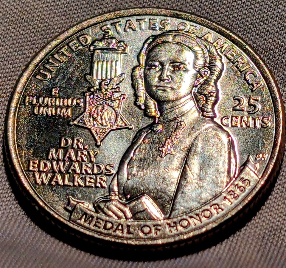 2024 Dr. Mary Edwards Walker D Multiple Errors Quarter~4 On Face~In COD ...