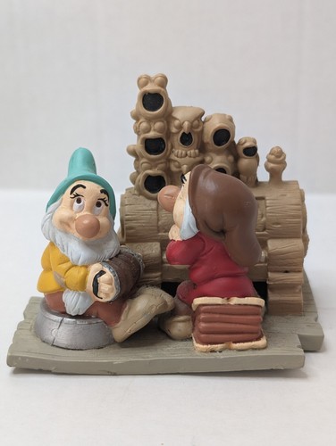 Vintage Disney Snow White Grumpy & Bashful Figurine | eBay