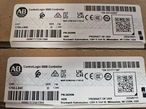 NEW Factory Sealed Allen Bradley 1756-L84E ControlLogix 5580 Controller ...