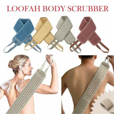 Exfoliating Loofah Loofa Back Strap Bath Shower Body Sponge Body ...
