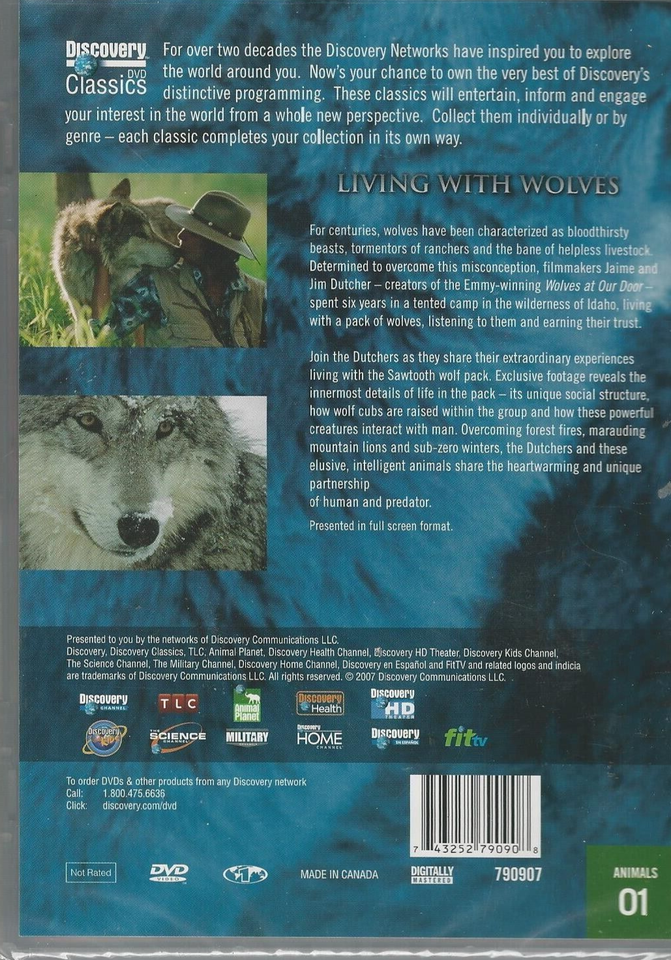Discovery Classics Animals 01 Living with Wolves DVD Brand New in ...