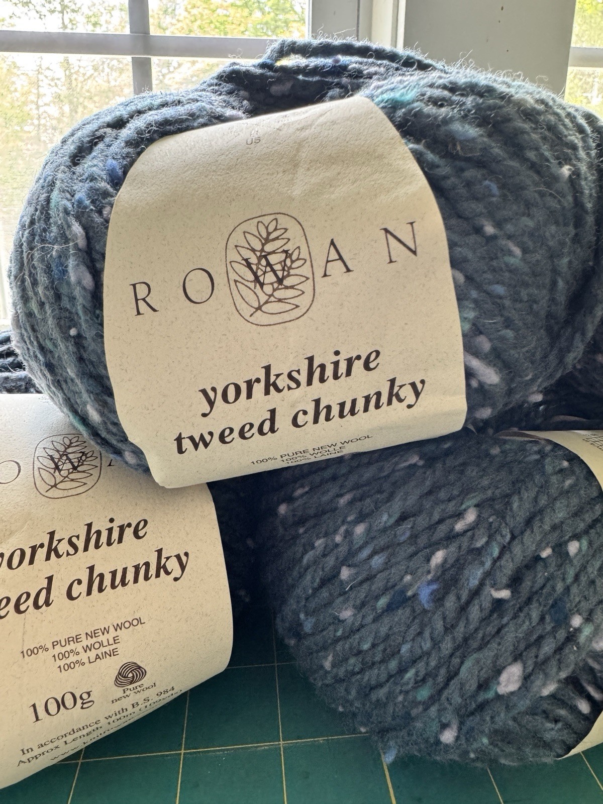 Rowan Yorkshire Tweed Chunky Wool Yarn 100g Color Blue 10 Balls | eBay
