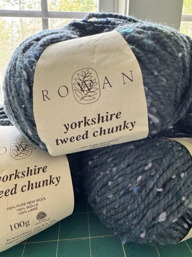 Rowan Yorkshire Tweed Chunky Wool Yarn 100g Color Blue 10 Balls | eBay