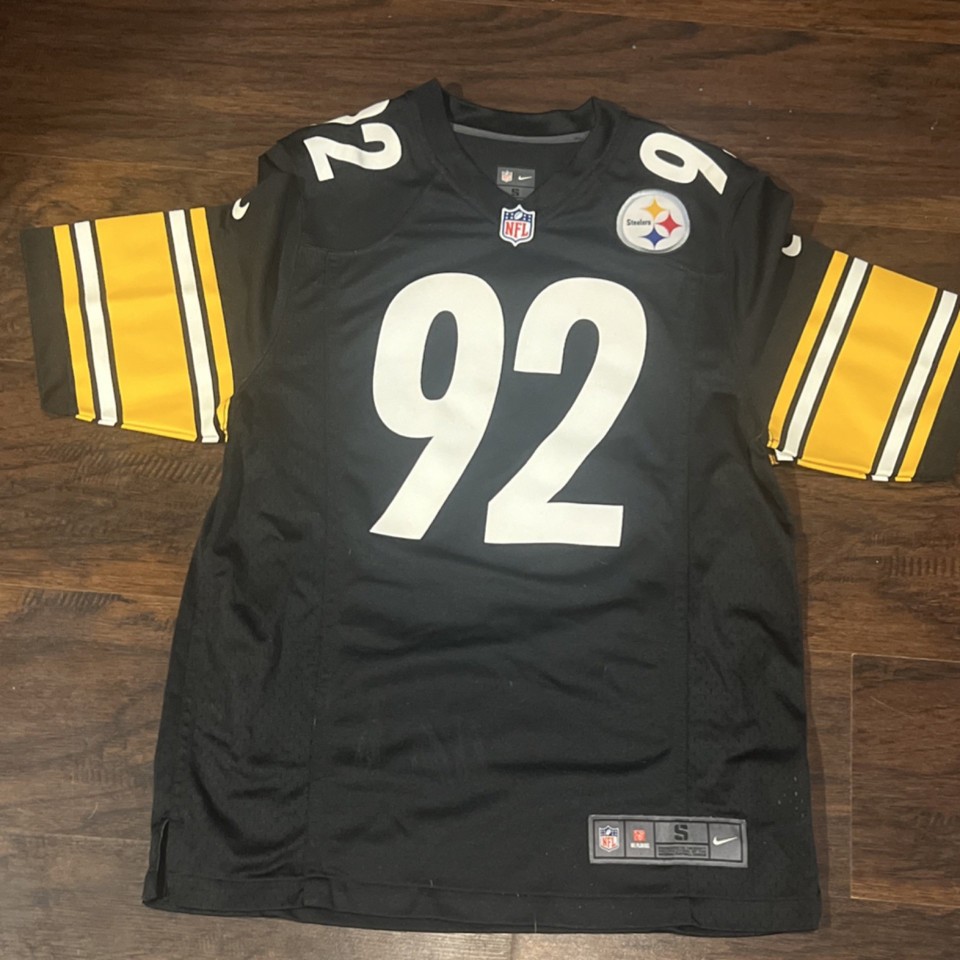 Nike Pittsburgh Steelers James Harrison #92 NFL Jersey Black Size S | eBay