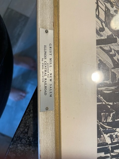 Griss Mill-New Salem Artist-Phil Austin Presented for Illinois Central ...