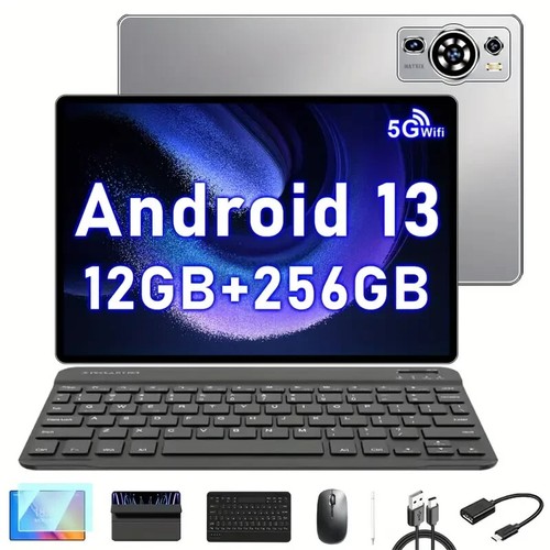 UXD Tablet 10-inch Android 13, 12GBRAM+256GB ROM, 6000mAh, including ...
