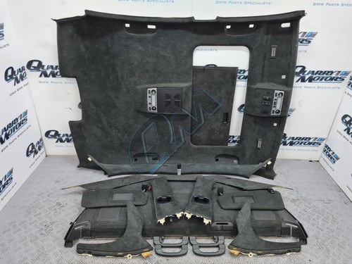BMW Complete Black Alcantara Interior Sun Roof Liner Lining Kit 5 ...