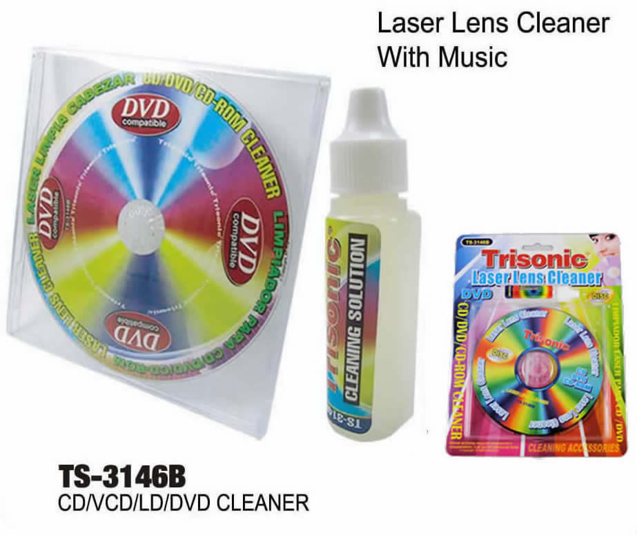 DVD VCD CD CD-ROM LENS CLEANER ROM PLAYER CLEANING TV GAME WET & DRY ...