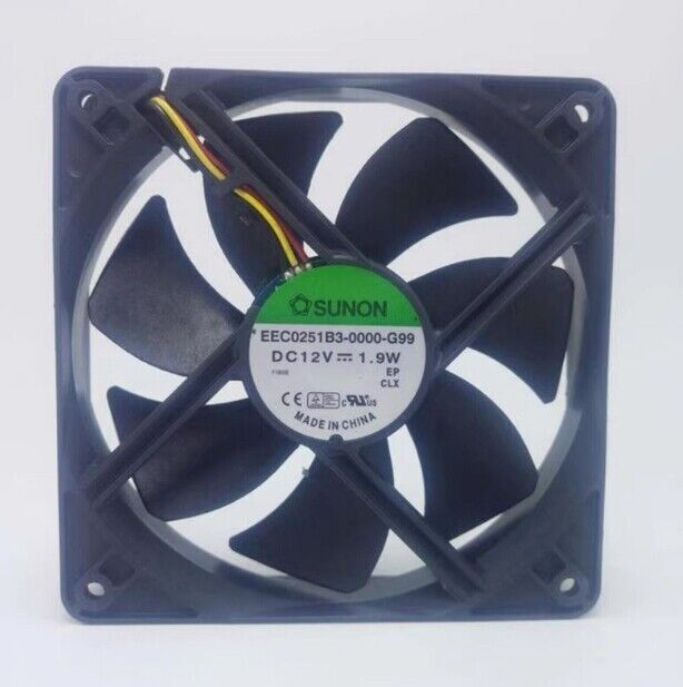 SUNON EEC0251B3-0000-G99 Cooling Fan 12V 1.9W 12cm 3-wire 1PC | eBay