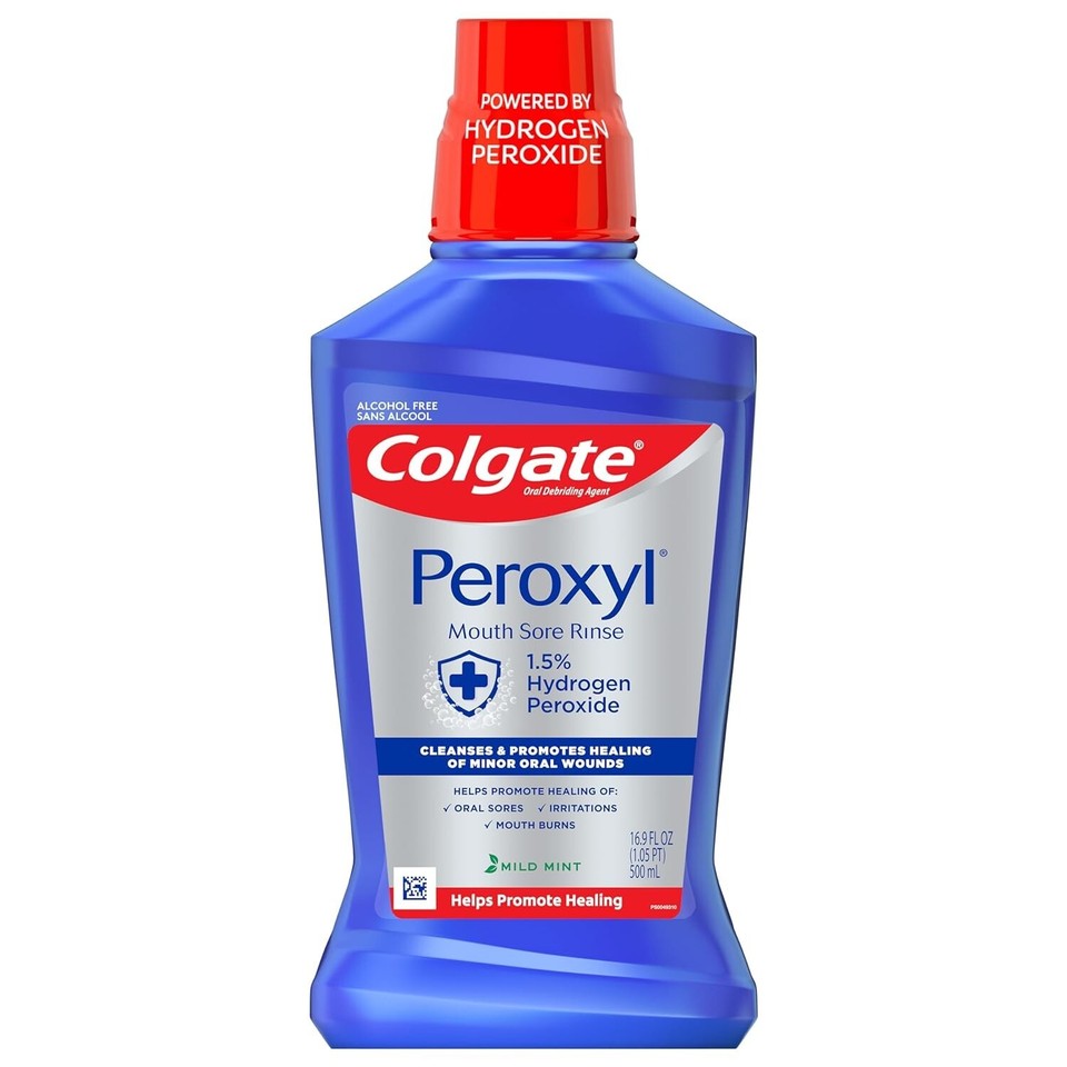 Peroxyl Antiseptic Mouthwash 1.5% H2O2 with Mint Flavor - 500ml Healing ...