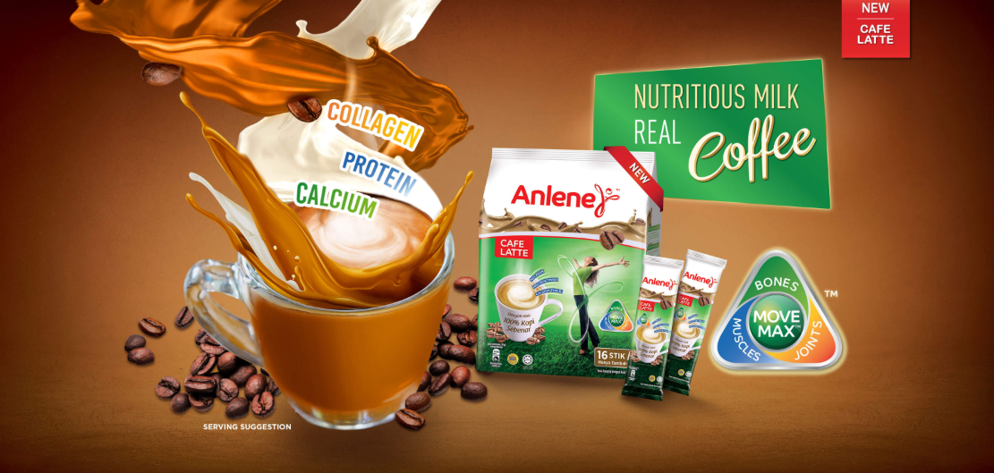 ANLENE Cafe Latte 16's Stronger Bones, Joints & Muscles For Active ...