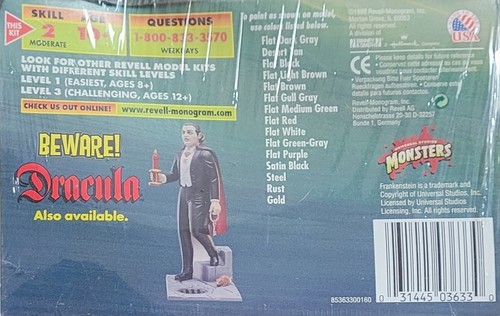 Revell-Frankenstein Monsters of the Movies plastic kit #85-3633 1:12 ...