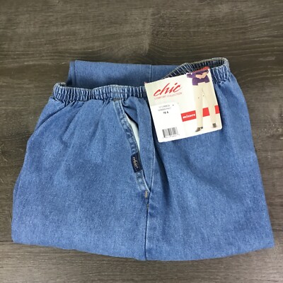 Chic Comfort Collection Pull On Denim Pants 16A Misses Women’s Size 16 ...