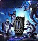 Smart Digital Binary Matrix Blue Black LED Digital Watch 40mm Classic ...