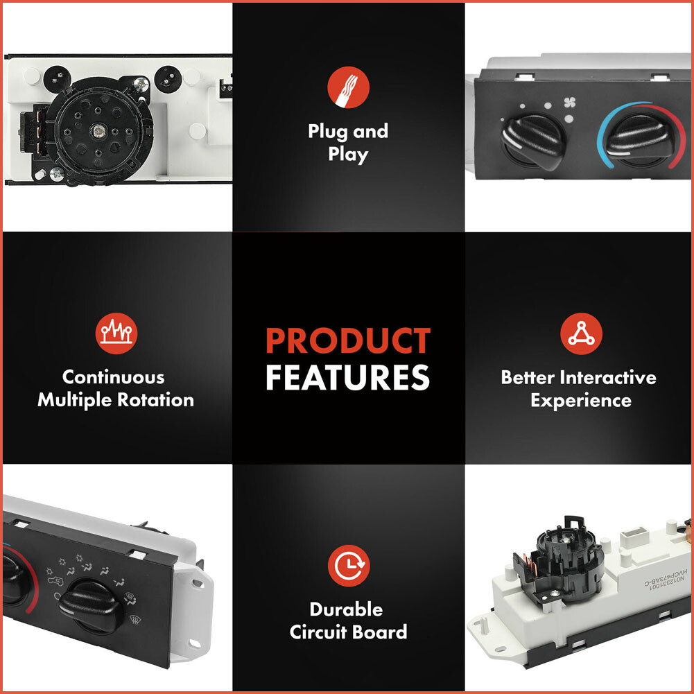 HVAC A/C Heater Control Panel Motor Switch for Jeep Wrangler TJ 4.0 L w ...