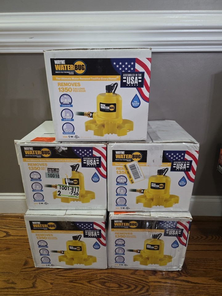 Wayne WaterBUG™ - 22.5 GPM (3/4") Submersible Utility Pump w/ Multi-Flo ...