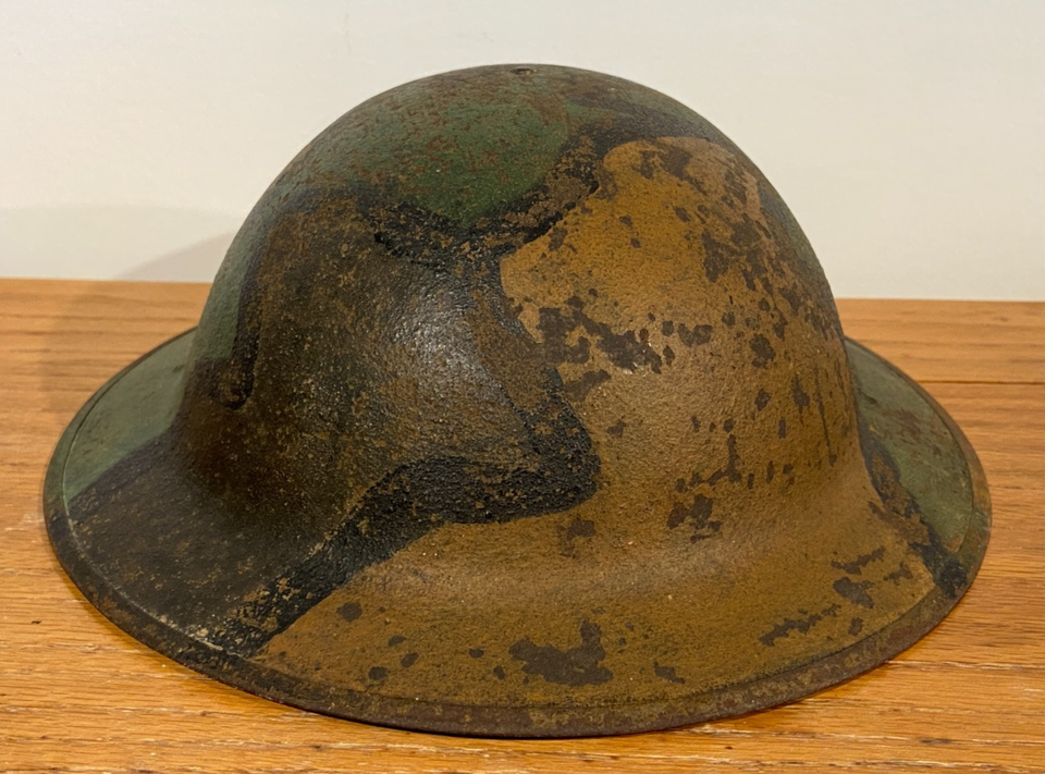 WWI WW1 US M1917 Painted Helmet German-Style Turtle Shell Camouflage | eBay