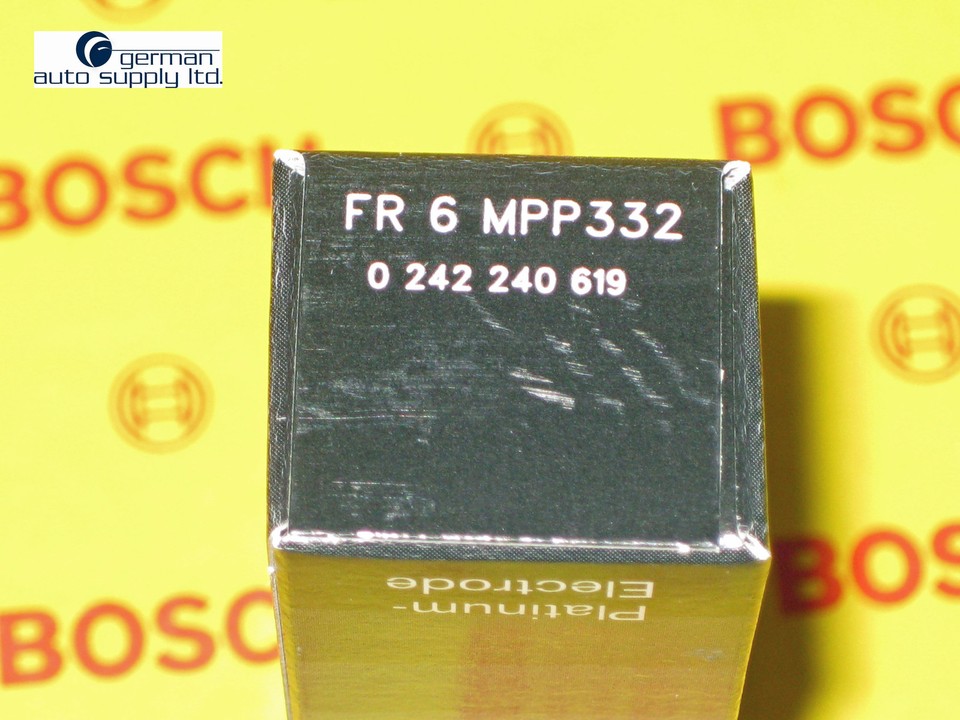 Mercedes-Benz 4 Piece Spark Plug Set - BOSCH - 0242240619, FR6MPP332 ...