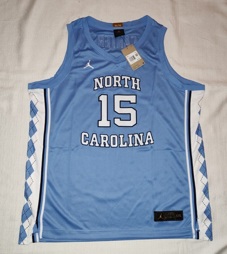 NEW Nike Elite UNC North Carolina Tar Heels Vince Carter Jersey Mens ...