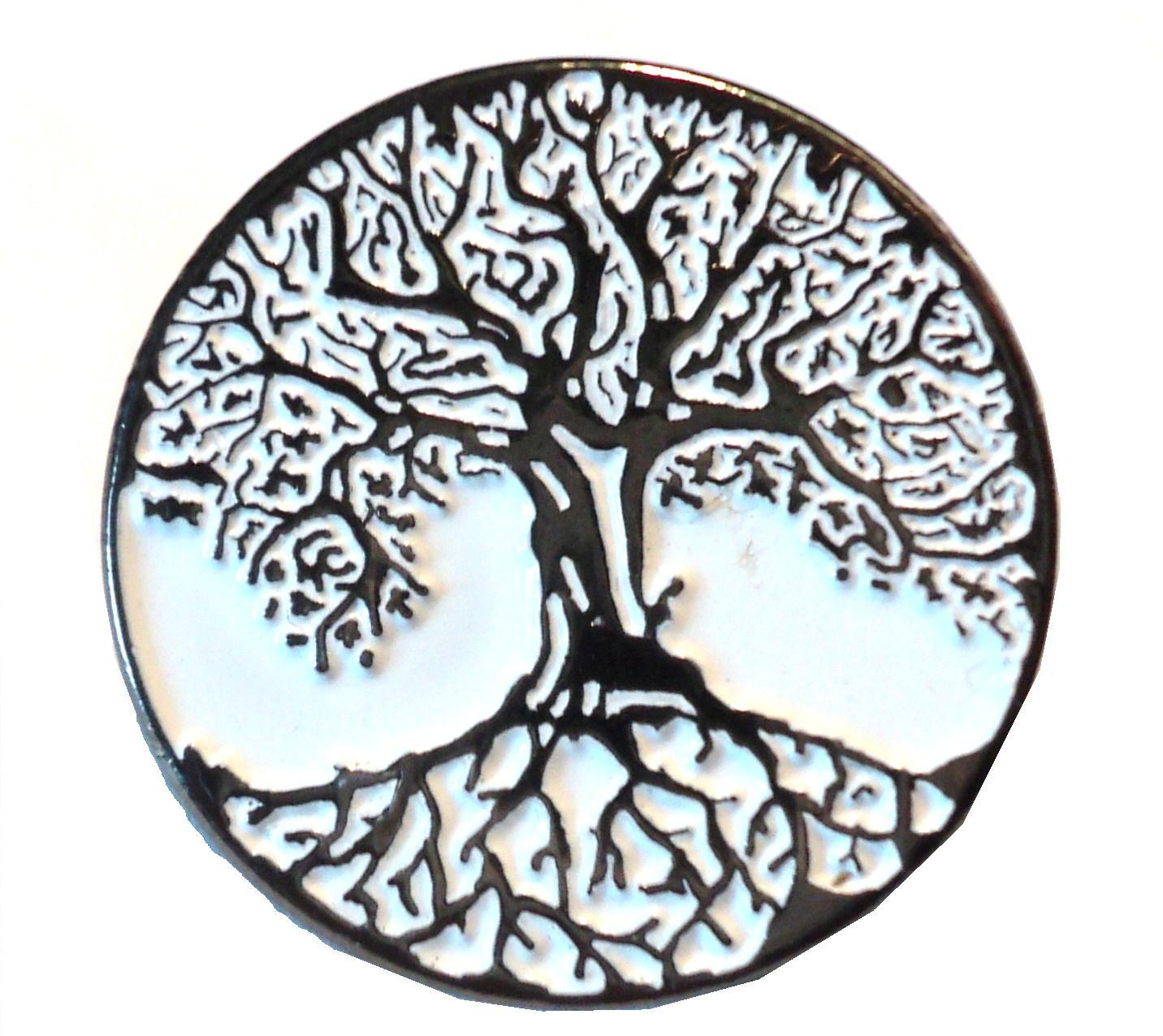 Tree of Life Religious Philosophical Spiritual Symbol Metal Enamel Pin ...
