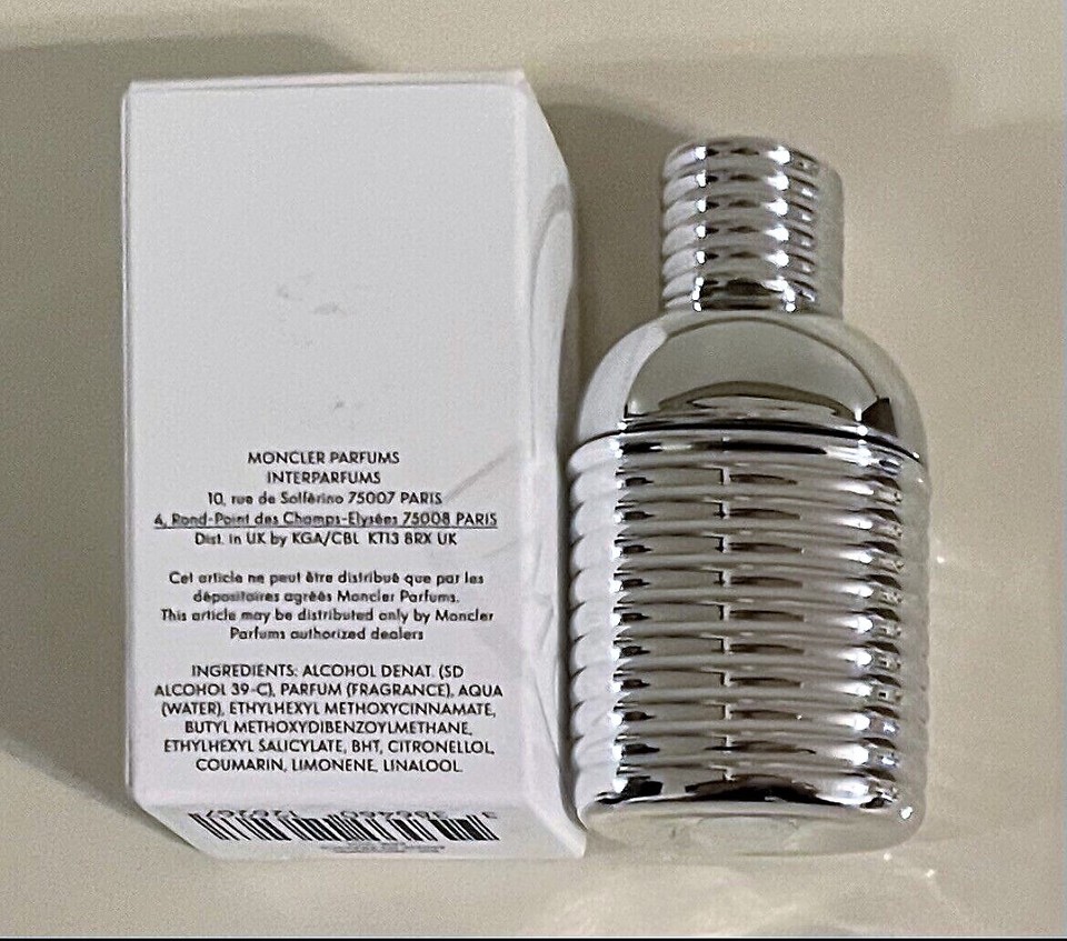 Moncler Pour Homme Eau de Parfum EDP Cologne Mini Travel Size Spash .25 ...