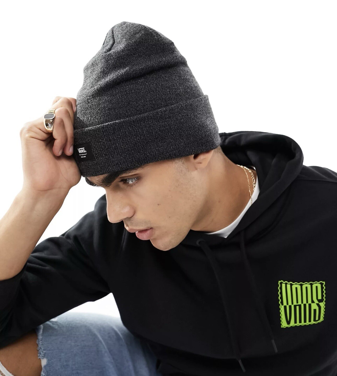 New! Vans Beanie hat one size dark gray unisex Knitted Winter Beanie | eBay